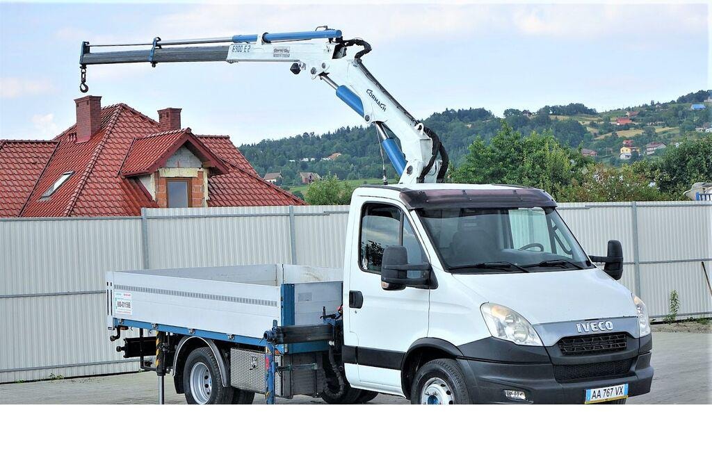 Camion cu macara Iveco Daily 70C21 Pritsche 3,50m + Kran * Topzustand ...
